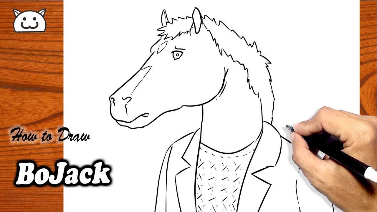 How to Draw BoJack Horseman - YouTube