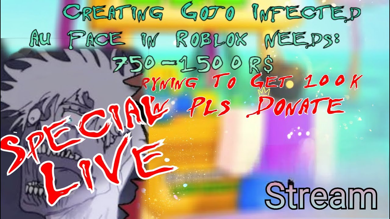 Creating Gojo Infected Face on Roblox Raising To Publish IT - YouTube