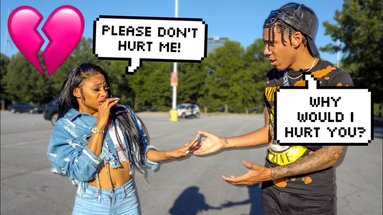 Acting Scared Of Him To See How He Reacts.. - YouTube