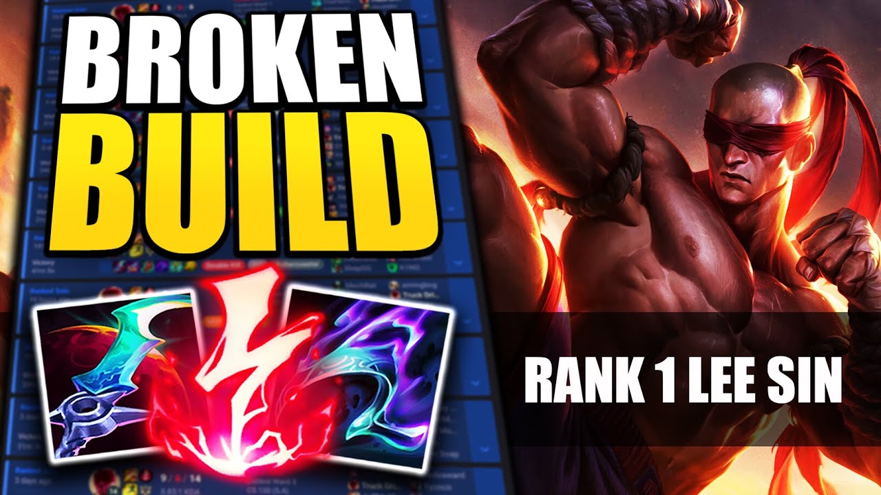 THE FULL DAMAGE BUILD THE RANK 1 LEE SIN USES TO CARRY.. - YouTube
