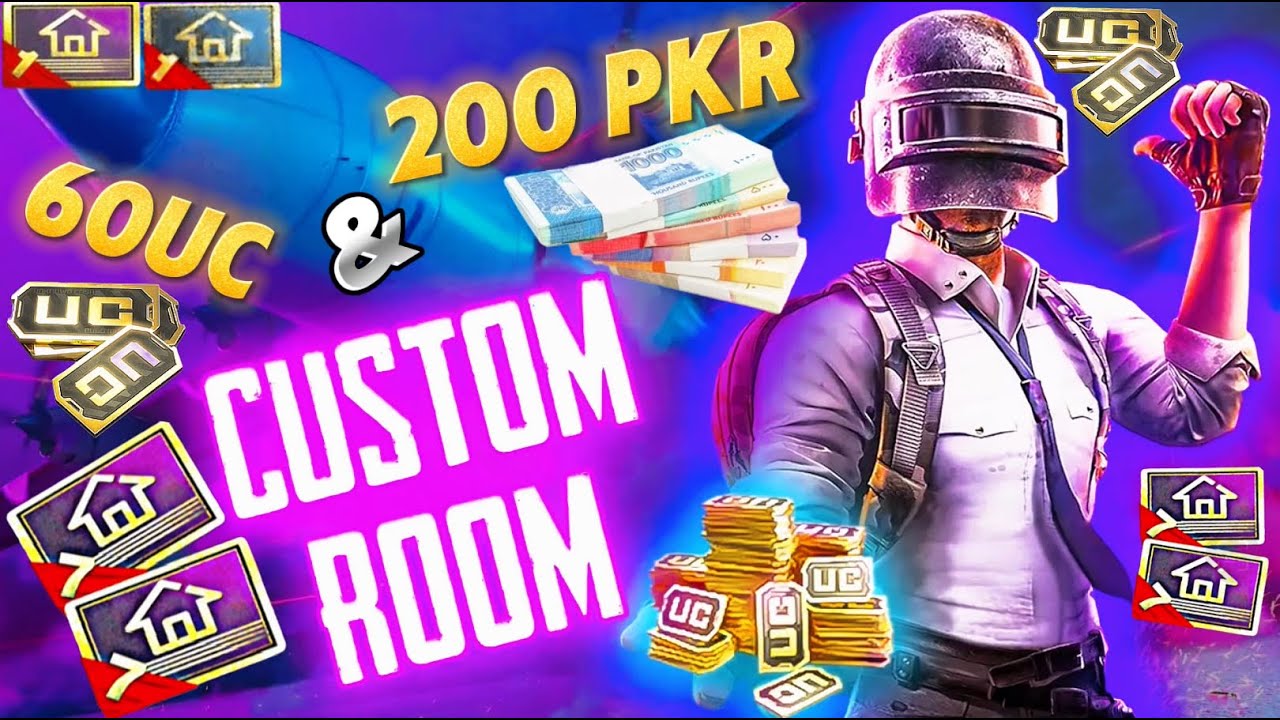 Pubg Giveaway 60uc and 200 PKR custom room live stream day 18 # ...