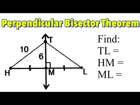 Perpendicular Bisector Theorem - YouTube