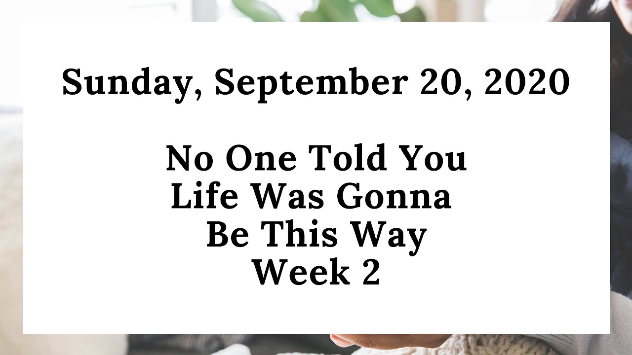 Sunday, September 20, 2020 - YouTube