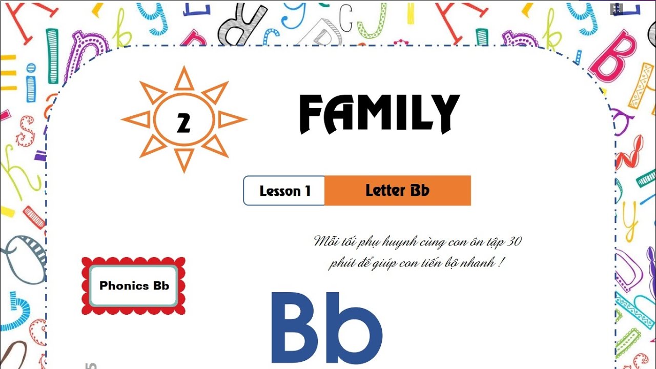 Preschool (Mầm non) - Unit 2 | Letter Bb - FAMILY - YouTube