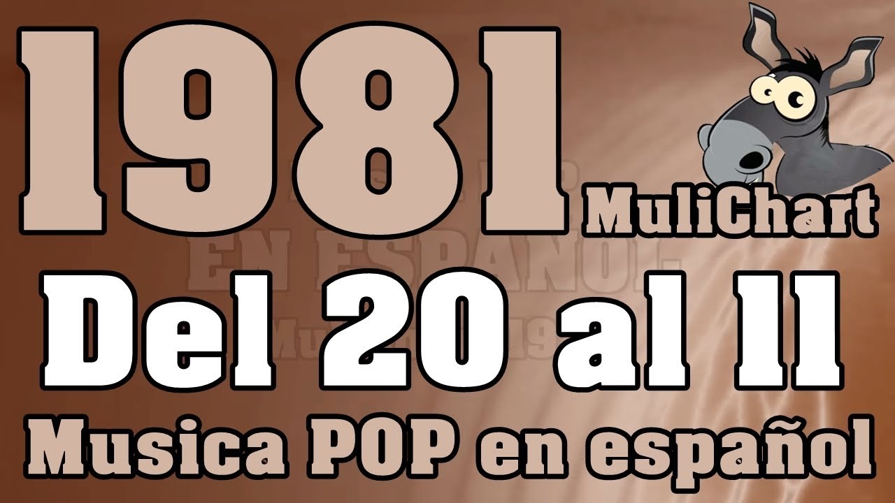 Top 100 Canciones en español 1981 (del 20 al 11) - YouTube