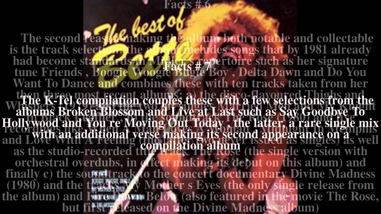 The Best of Bette (1981 album) Top # 10 Facts - YouTube
