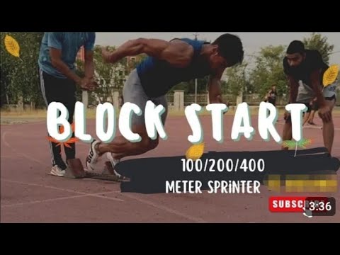 Block start sprinters|| 100m 200m 400m sprinters block techniqs ...