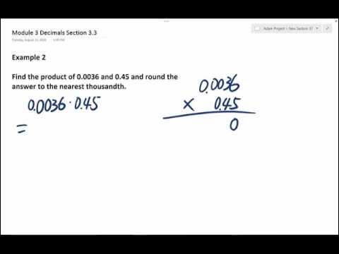Find the product of two decimal numbers and round it - YouTube