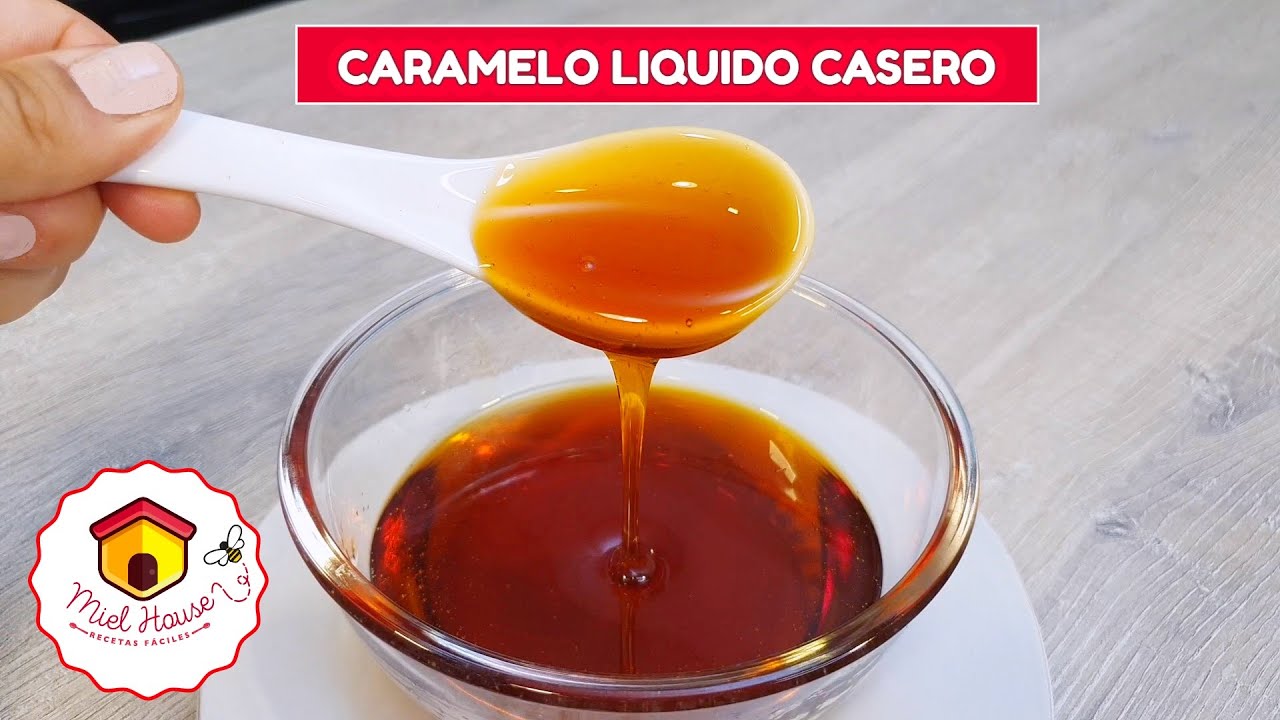 La salsa de caramelo más fácil para postres| caramelo líquido casero ...