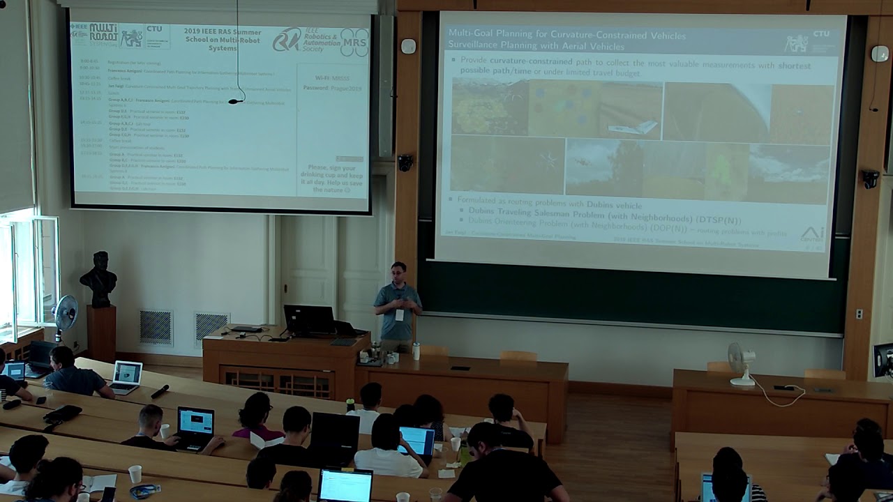 Jan Faigl - Curvature-Constrained Multi-Goal Trajectory Planning - YouTube