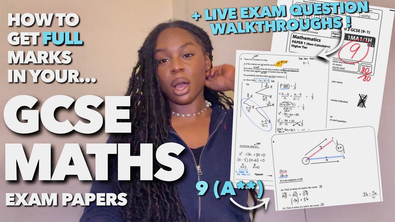 HOW TO GET FULL MARKS IN GCSE MATHS LIVE EXAM QUESTIONS WALKTHROUGH HOW TO GET FULL MARKS IN GCSE MATHS LIVE EXAM QUESTIONS WALKTHROUGH