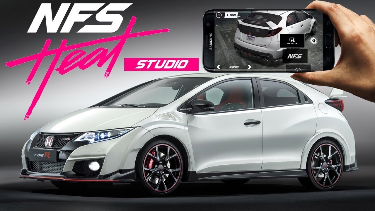 NFS HEAT Studio, TUNANDO Honda Civic Type-R 2015 - [APP GRÁTIS] - YouTube