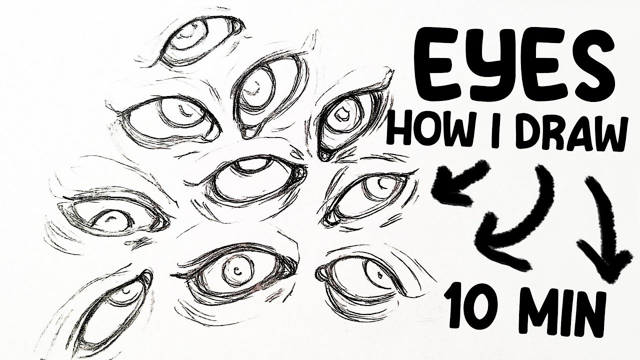 How to Draw Eyes | 10 min drawing process | SKETCH WITH ME - YouTube