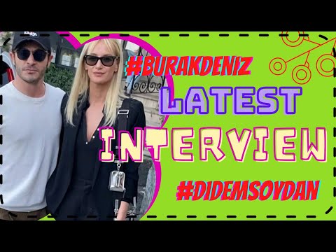 Aşk laftan anlamaz actor BURAK DENIZ with DIDEM SOYDAN latest interview #burakdeniz #murat  #hayat 🌟