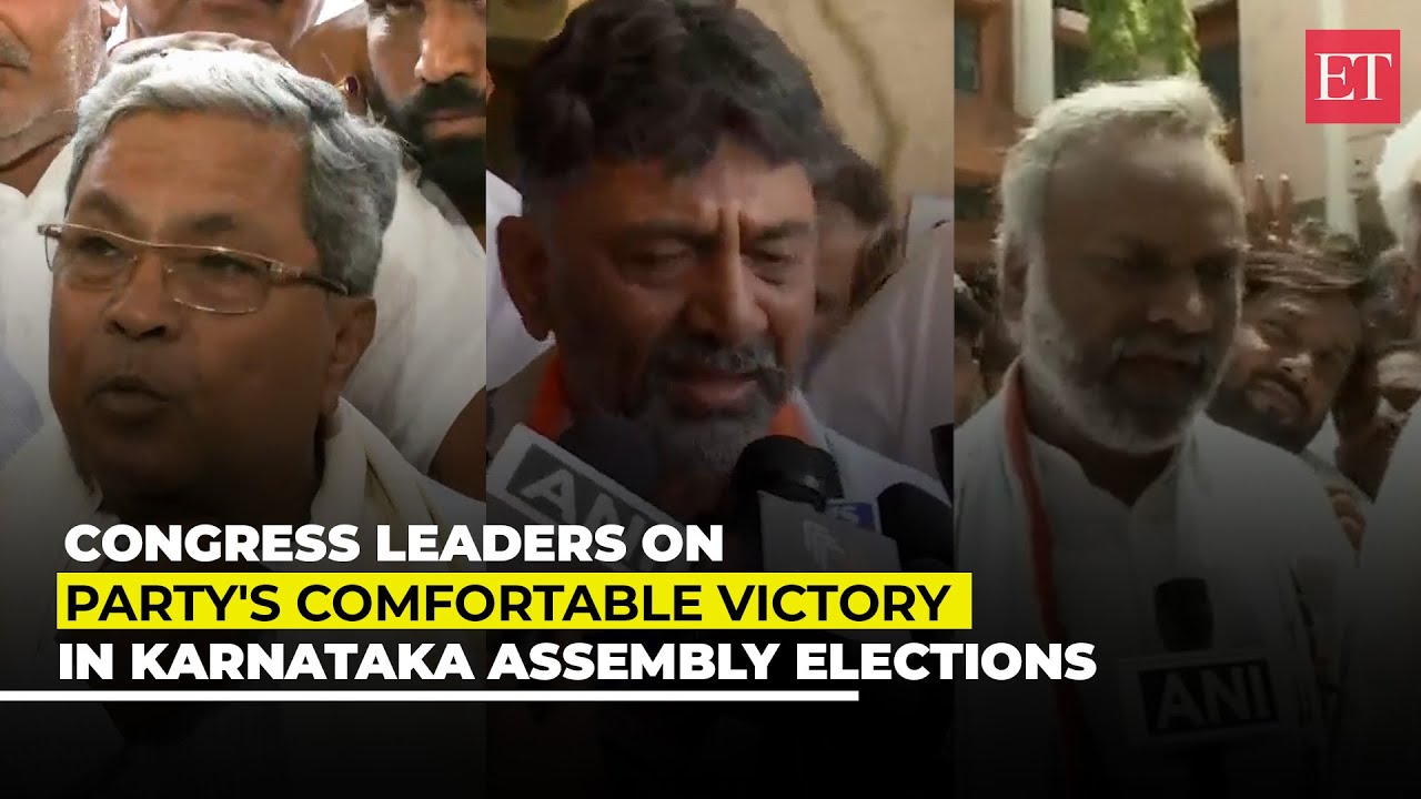 Karnataka poll results: Congress leaders on party's comfortable victory ...