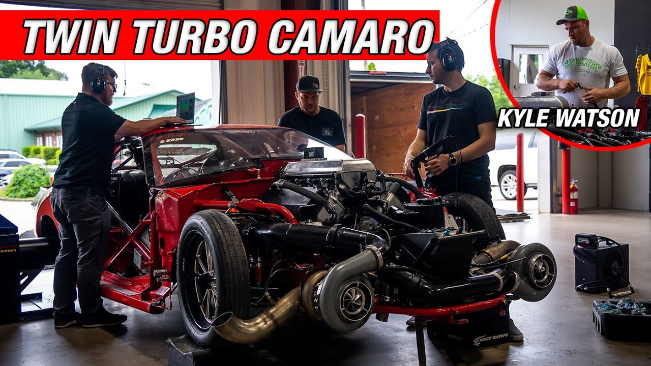 Twin Turbo Camaro gets dialed in with its New Owner! | Kyle Watson - YouTube