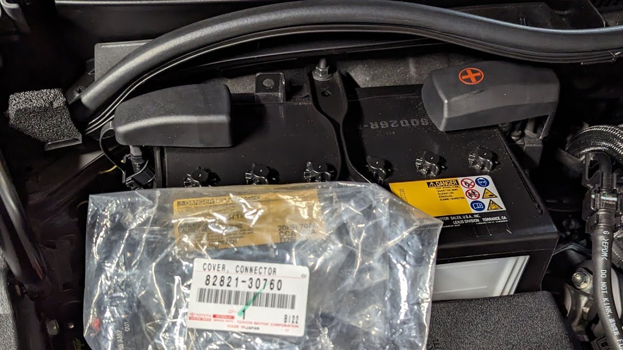 Can't believe Lexus left this out - Battery Cover OEM Negative terminal ...