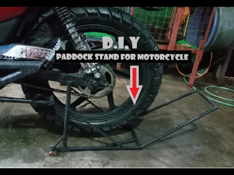 Diy Paddock Stand For Motorcycle - YouTube