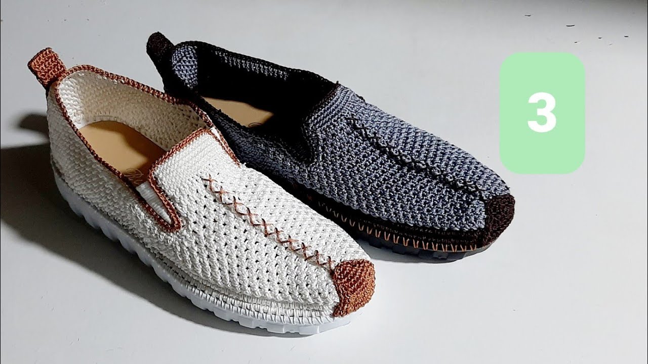 stylish 😍 Wonderful shoe knitting DIY Hand Work Tutorial part-03.# ...