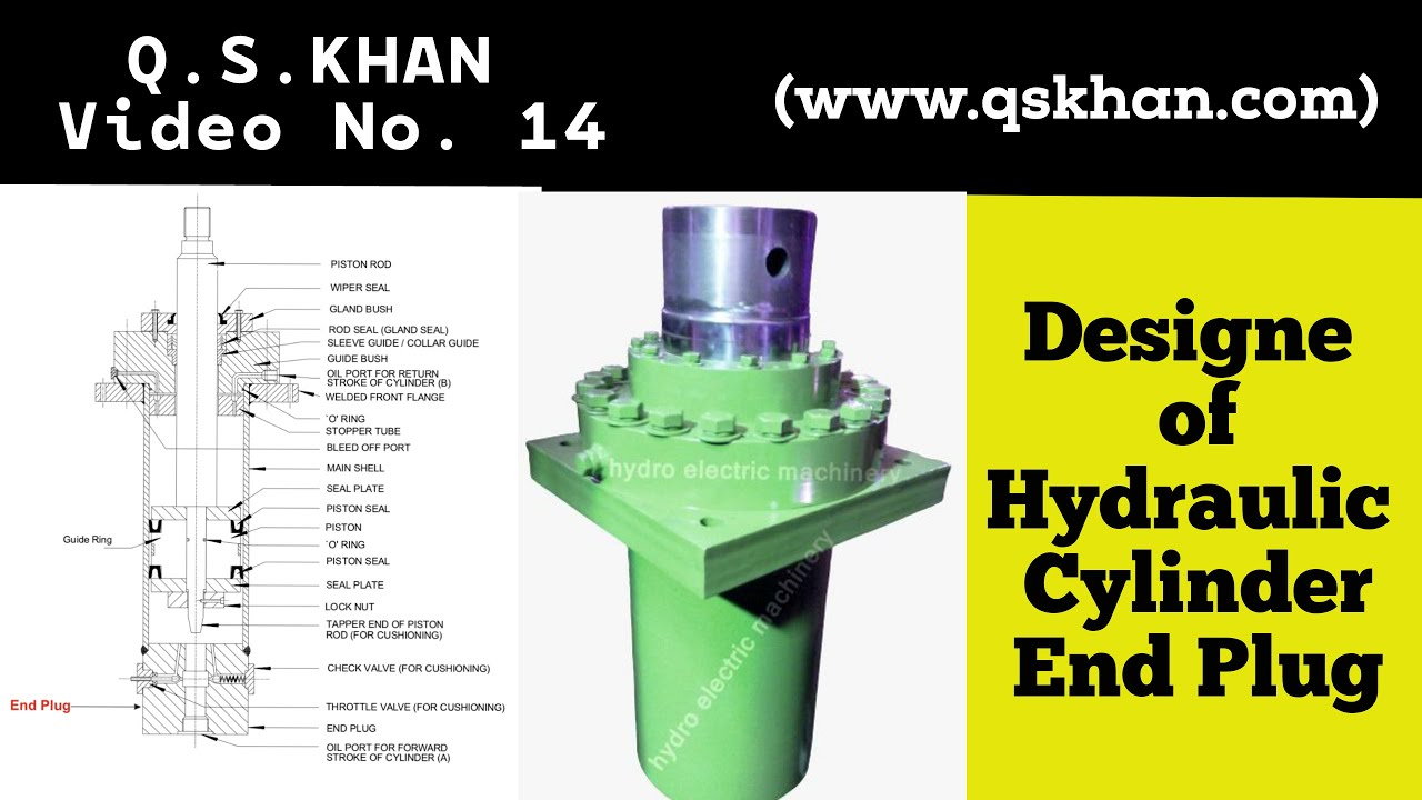 Q S Khan Video No. 14, Design of Hydraulic Cylinder End Plug - YouTube