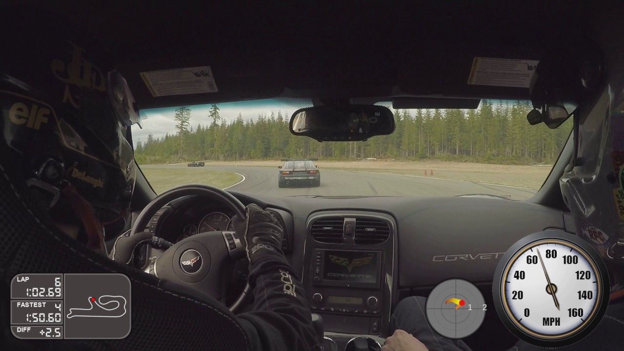 Ridge taxi - A few laps and data overlay test - YouTube