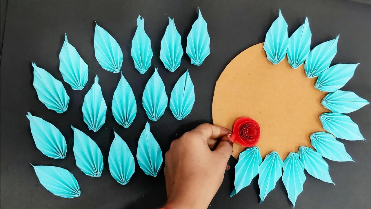 kagaj ke phool banana/kagaj se phool banana/kagaj ka craft/paper craft ...
