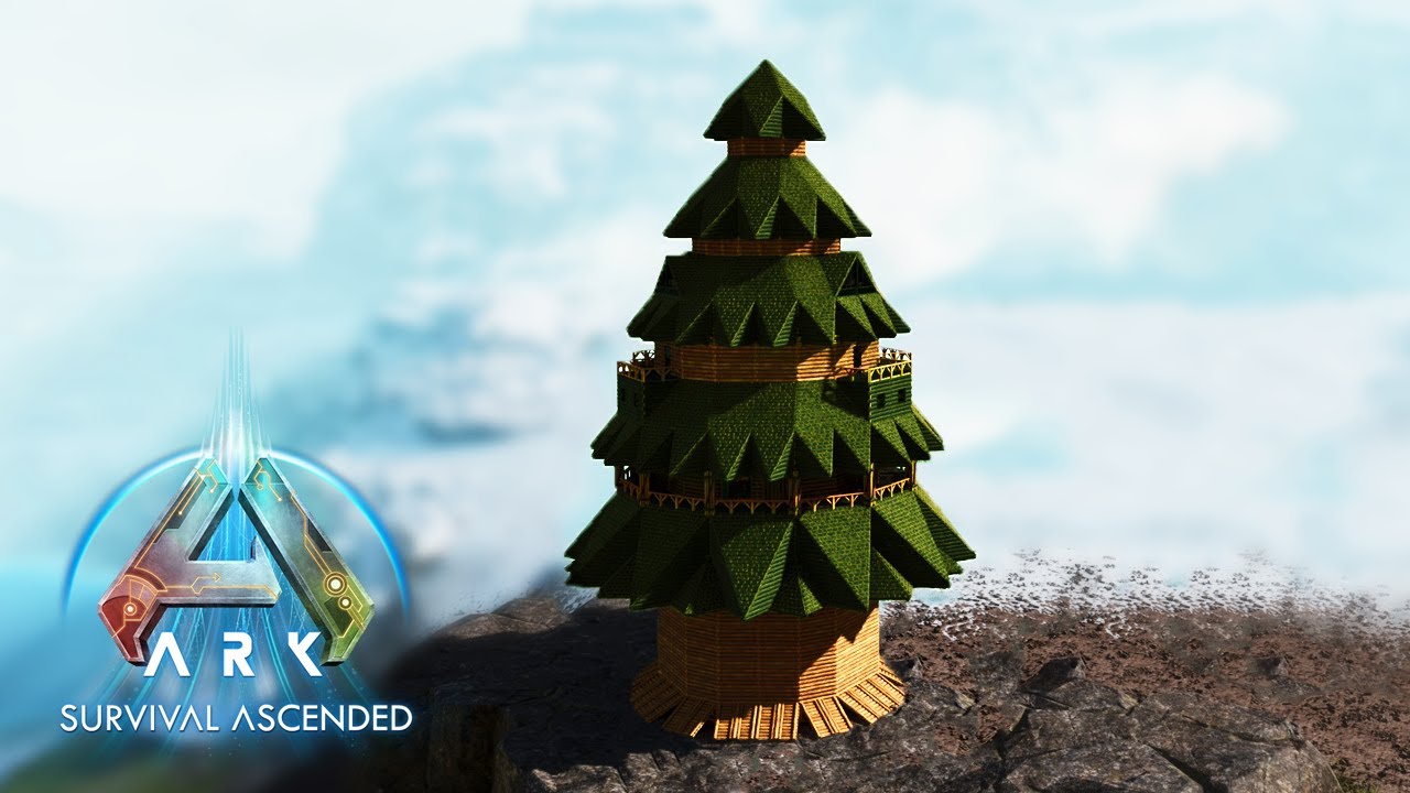 Festive Arkmas Tree Base - Ark Survival Ascended Builds - YouTube