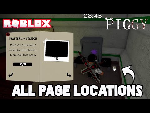 How To Get All Pages From Roblox Piggy Book 1 Chapter 2 (Station) | Dr ...