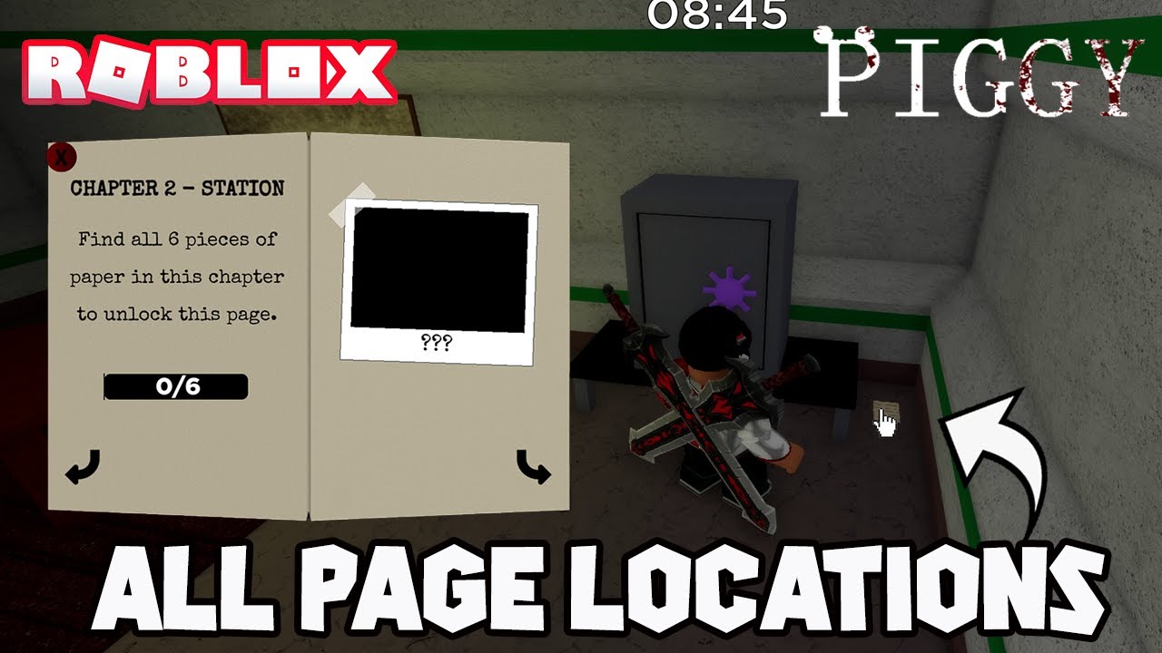 How To Get All Pages From Roblox Piggy Book 1 Chapter 2 (Station) | Dr ...