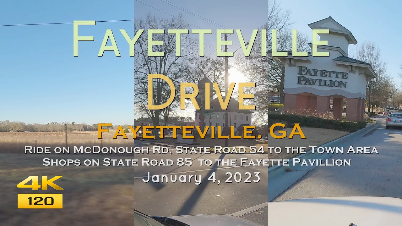 Driving Fayetteville, GA: McDonough Rd to Fayette Pavillion in January ...