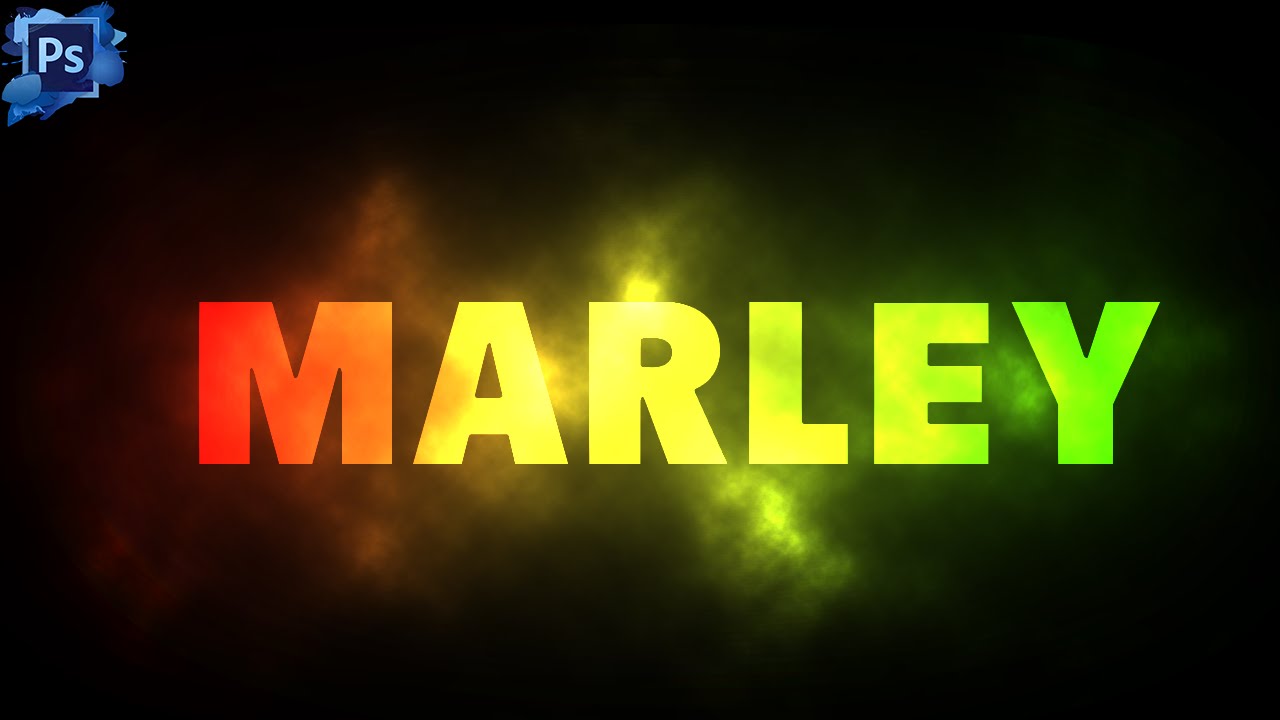 Photoshop: Rasta Text Effect - YouTube