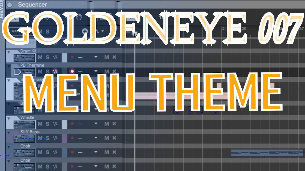 Goldeneye 007 Music: Menu Theme [Midi Showcase] - YouTube