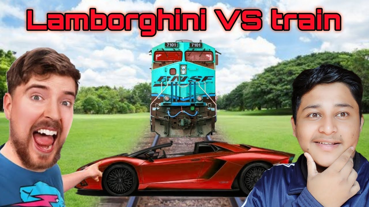 Lamborghini VS Train P3 @MrBeast - YouTube
