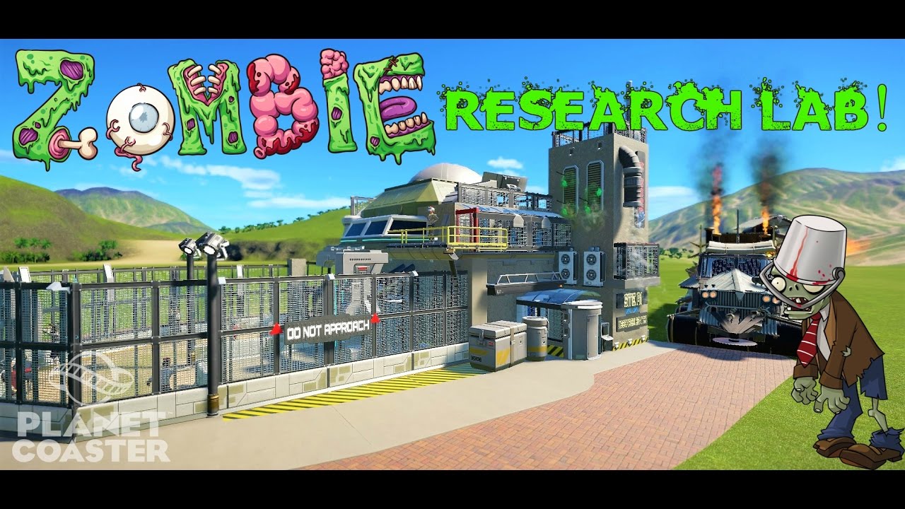 Planet Coaster Zombie Research Lab! - YouTube
