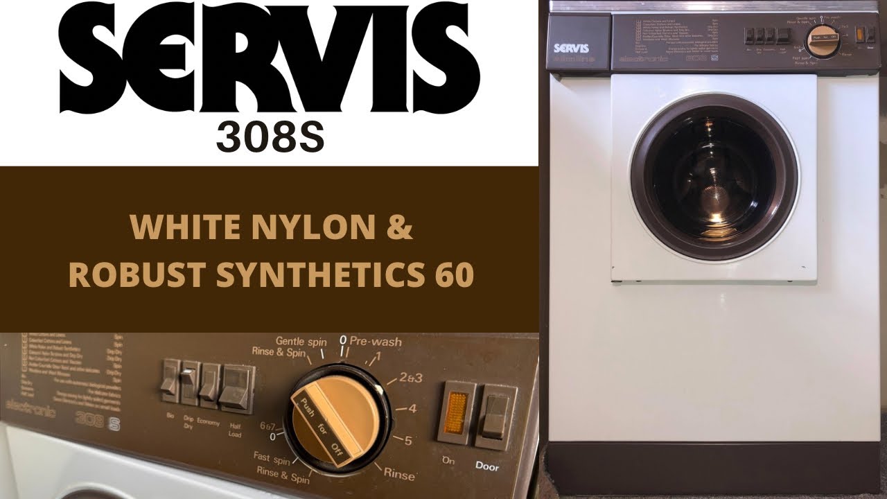 Servis Slimline Electronic 308S Washing Machine - [3] White Nylon ...