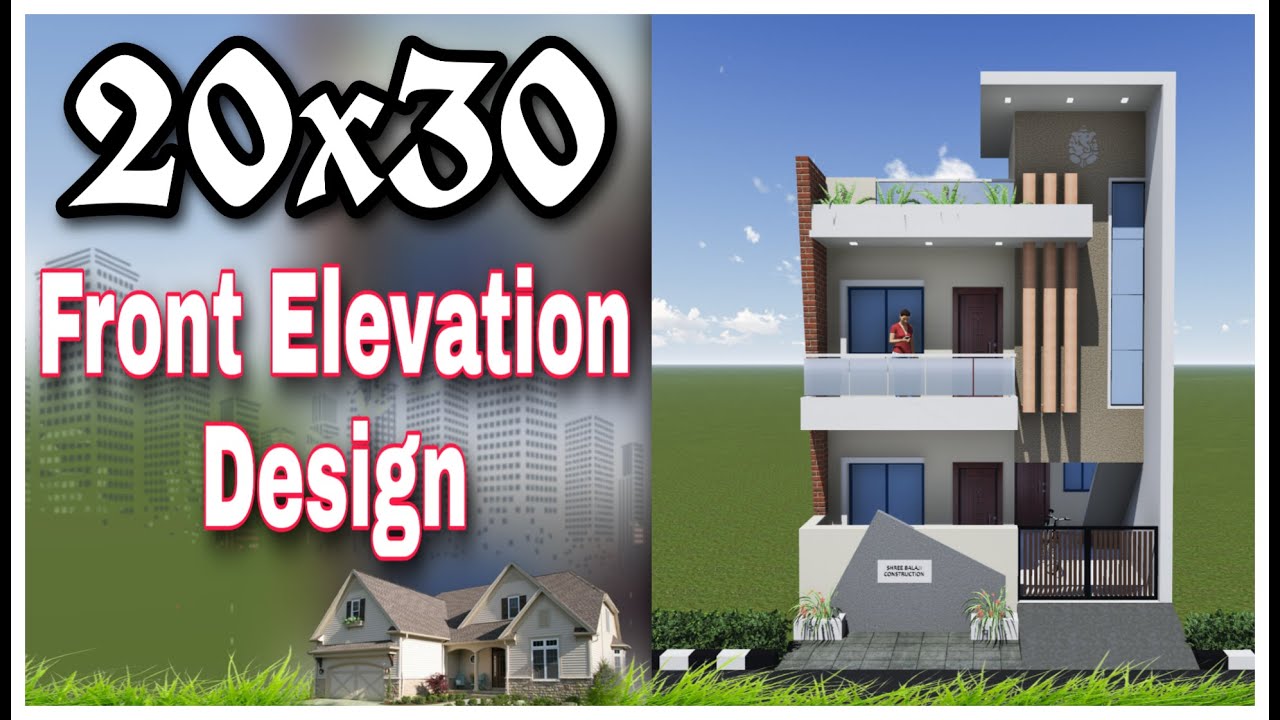 20X30 HOUSE DESIGN | FRONT ELEVATION DESIGN - YouTube