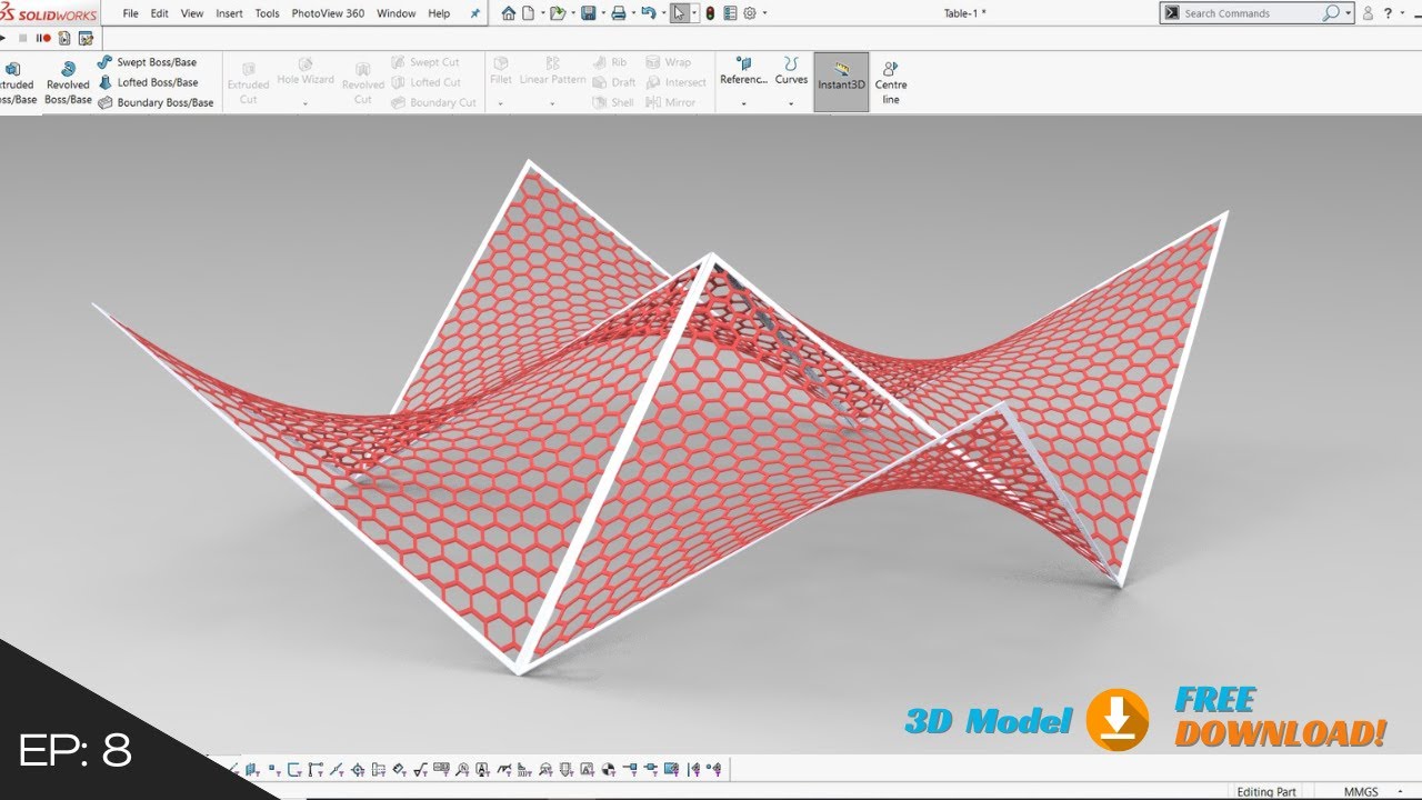 Solid works - Furniture Design | Surface design | Learn Surface ...