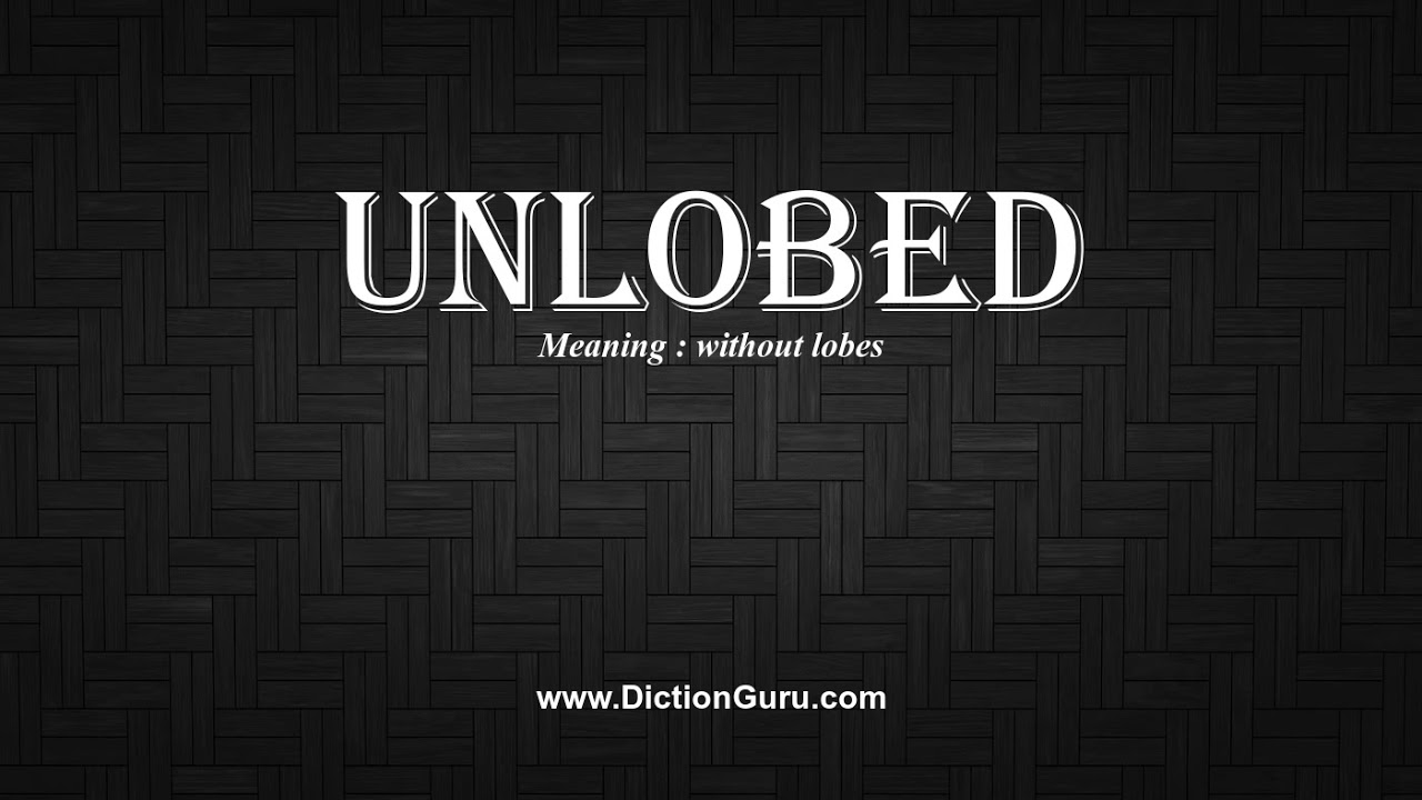 How to Pronounce unlobed with Meaning, Phonetic, Synonyms and Sentence ...