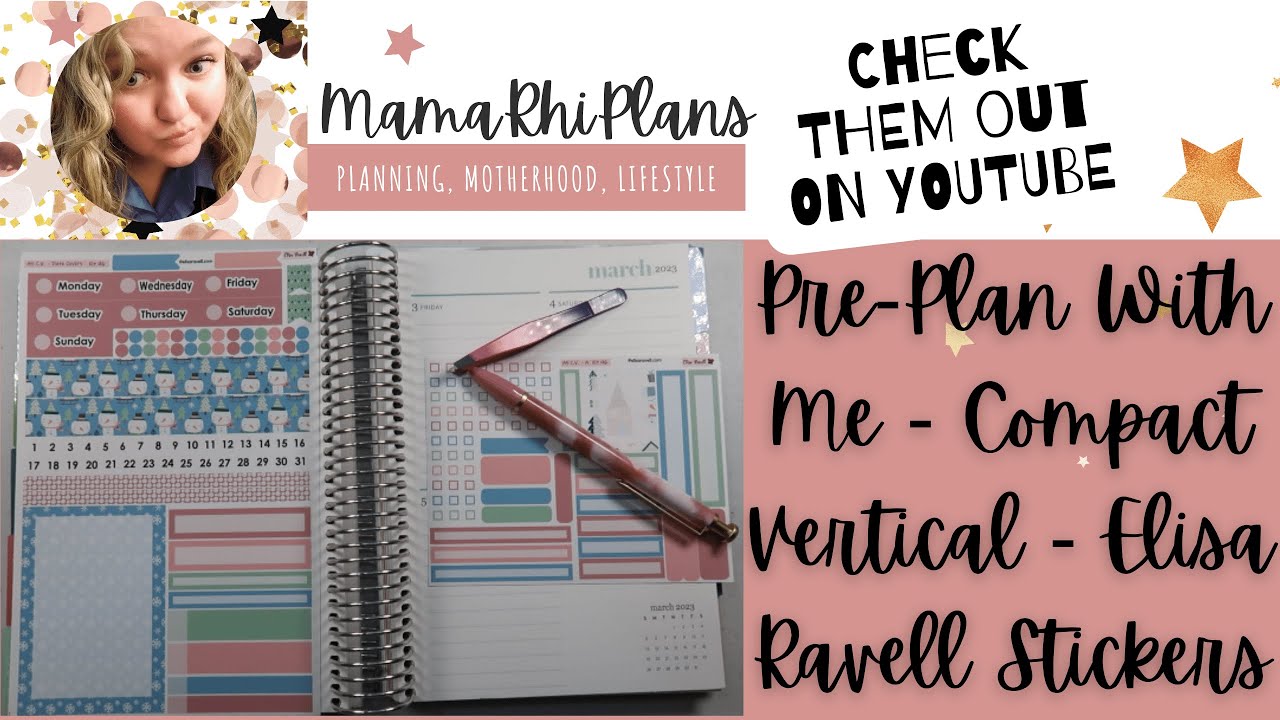 PRE-PLAN WITH ME | ERIN CONDREN COMPACT VERTICAL | FEAT. ELISA RAVELL ...