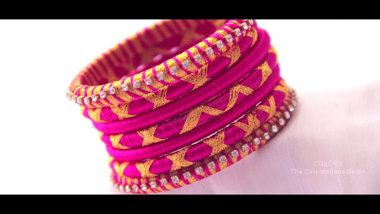 SILK THREAD BANGLE making #viral #trending #sowmyarajasekar ...