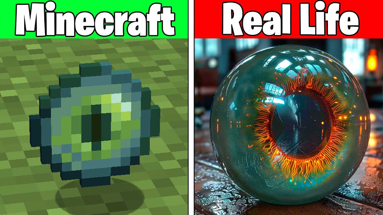Realistic Minecraft | Real Life vs Minecraft | Realistic Slime, Water ...