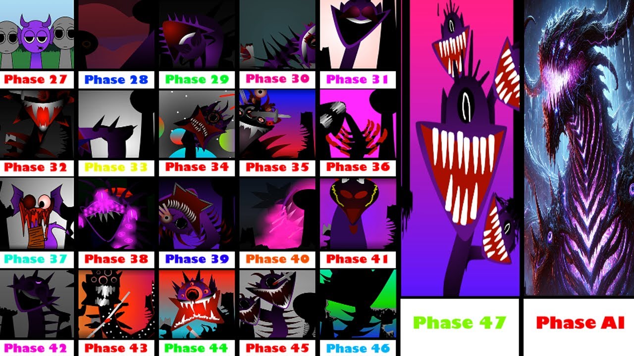 Incredibox Sprunki Mix All Phases: Phase 27 VS Phase 28 VS Phase 30 VS ...