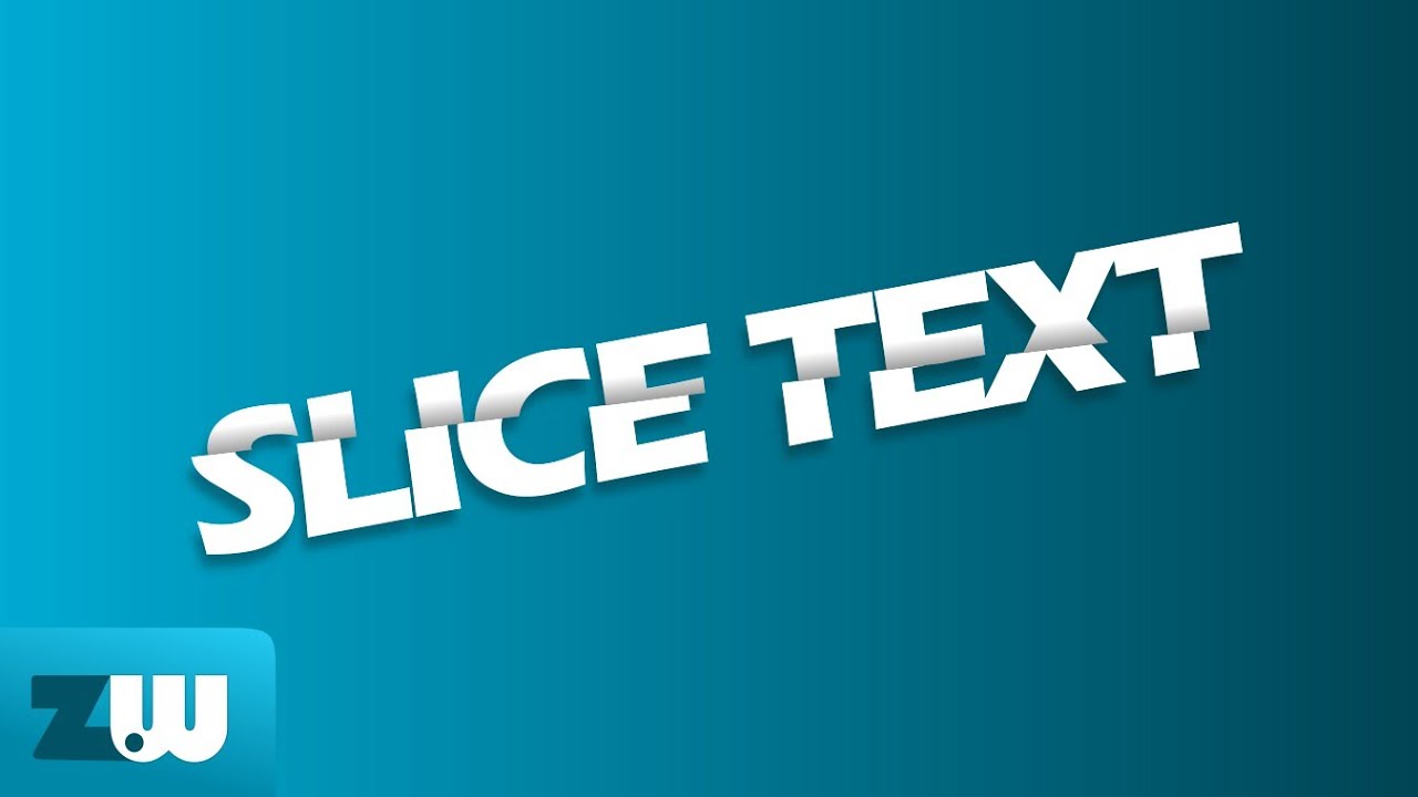 Sliced Text Effect in Inkscape - YouTube