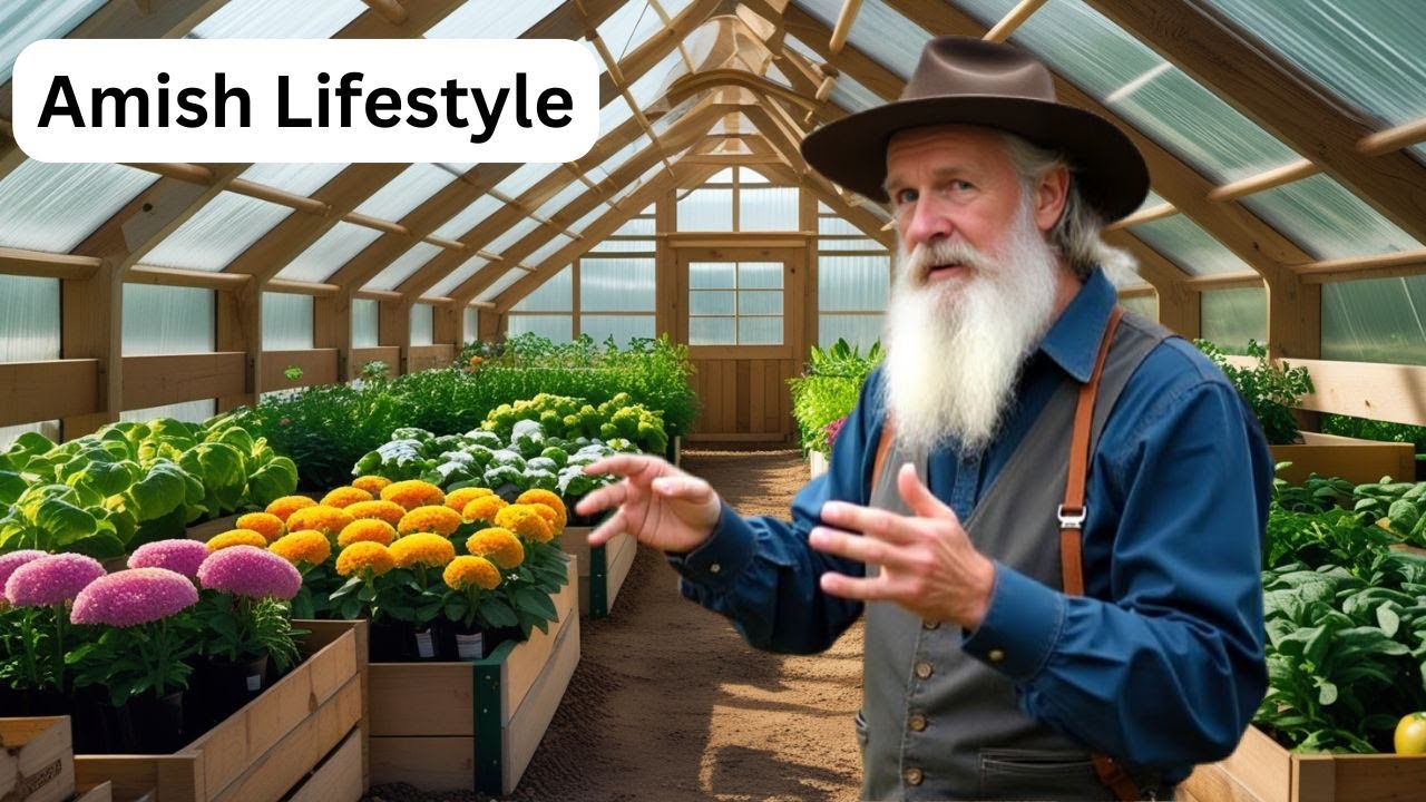 How the Amish Grow Flowers and Herbs in Greenhouses - YouTube