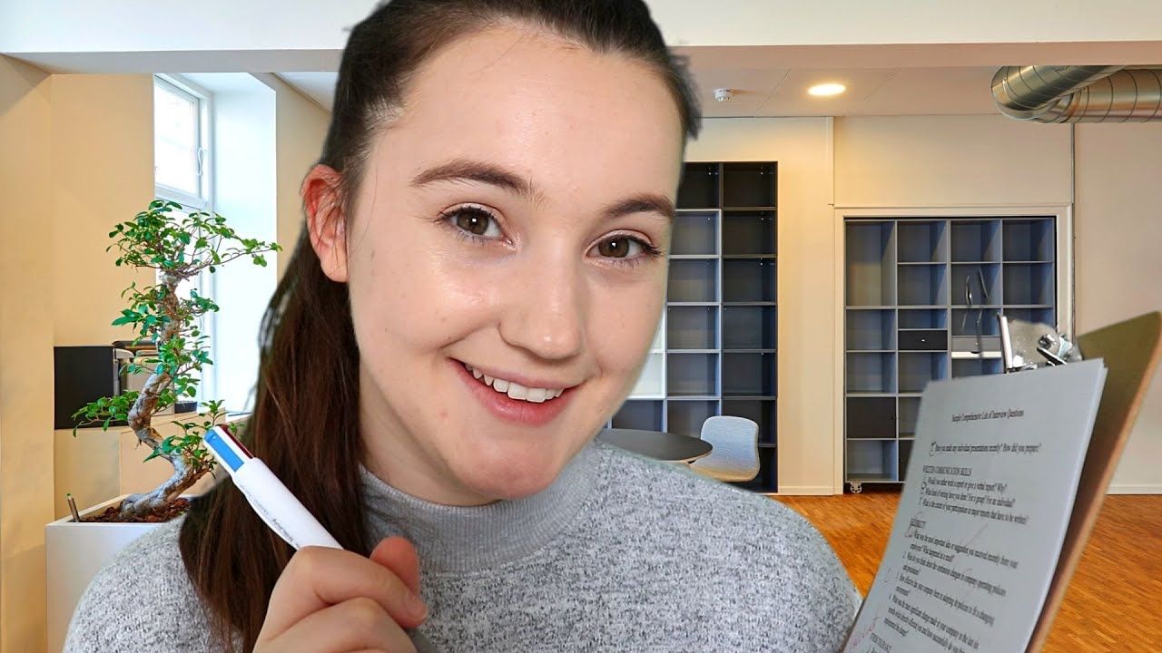 ASMR | Personal Assistant Interview Roleplay ~ Questionnaire (Soft ...