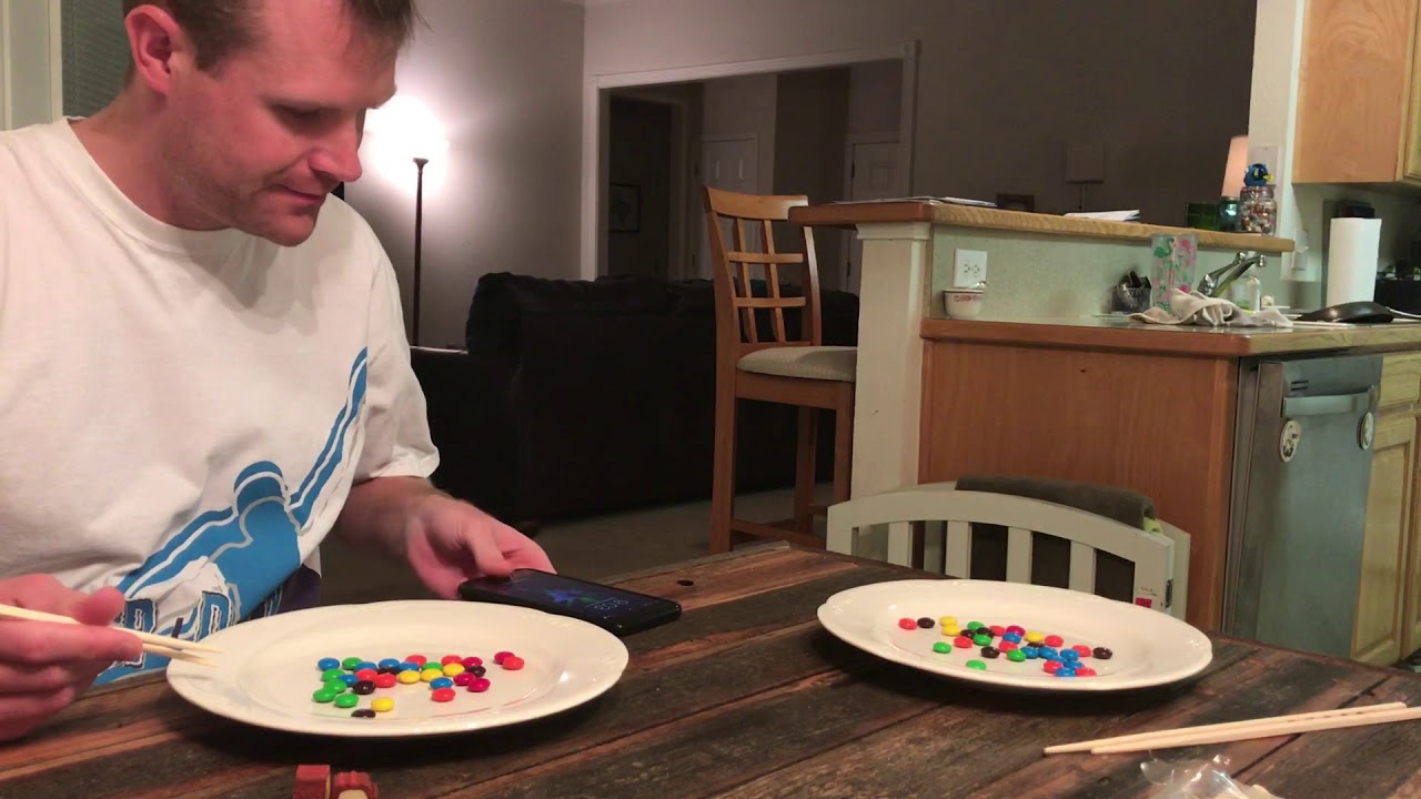 M&M chopstick championship #1 - 2016 - YouTube