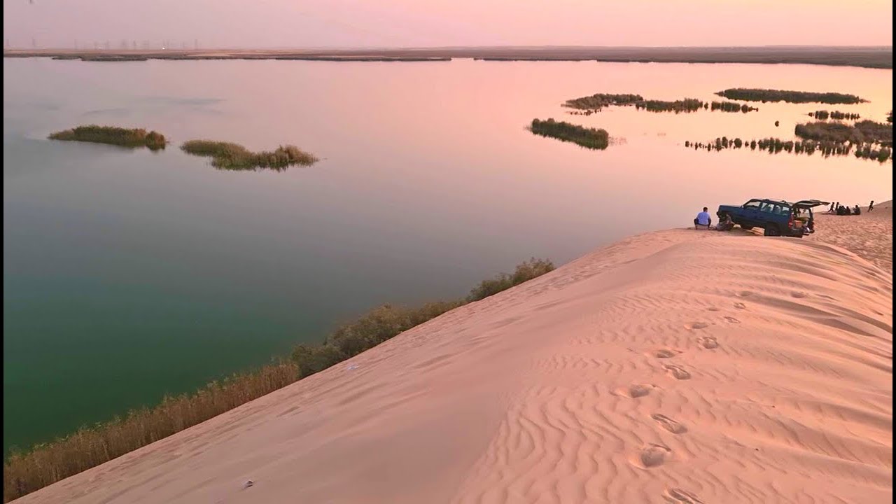 The Biggest Oasis In The World - Yellow Lake #travel #saudiarabia - YouTube