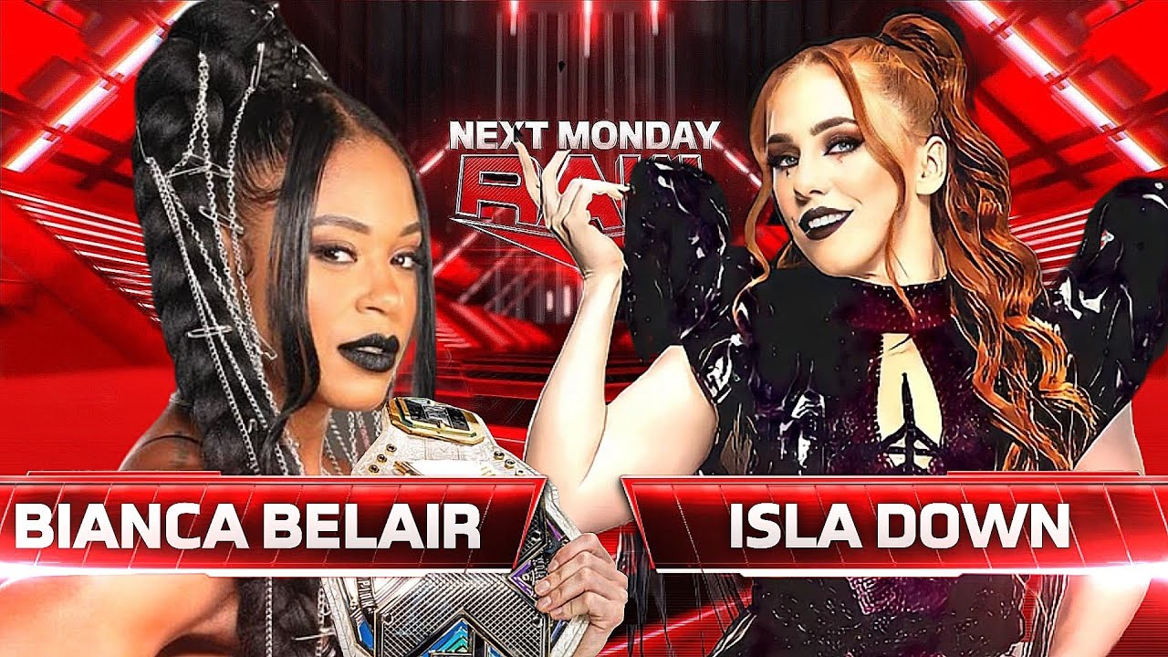 WWE2K24 RAW BIANCA BELAIR VS ISLA DOWN - YouTube