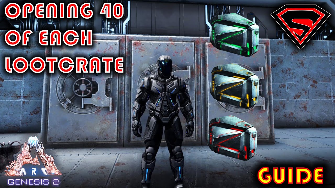 ARK GENESIS 2 ALL LOOTCRATES AND WHAT THEY DROP [OPENING 40 OF EACH ...