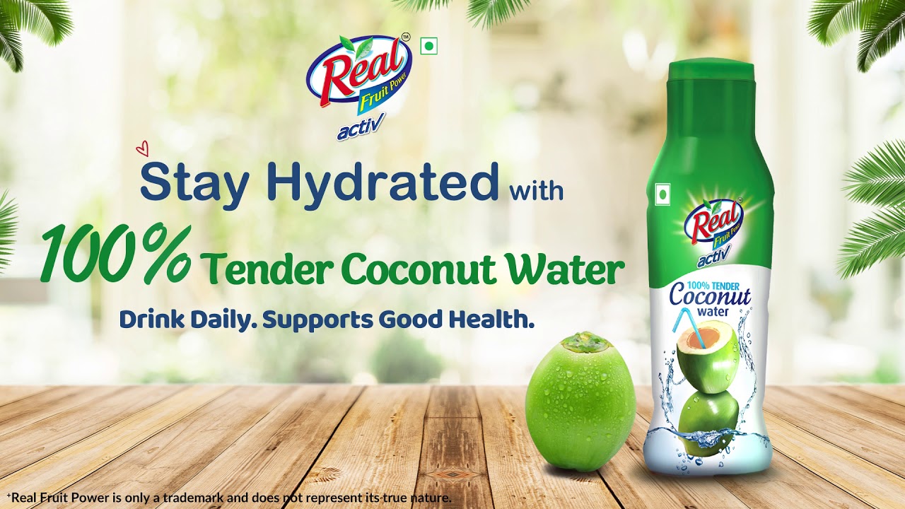 Real Activ 100% Tender Coconut Water – No Added Sugar - YouTube